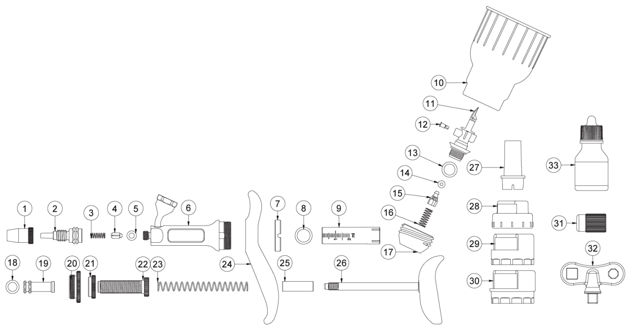 NJ Phillips Metal Bottle Mount Injector | vetnfarm.com